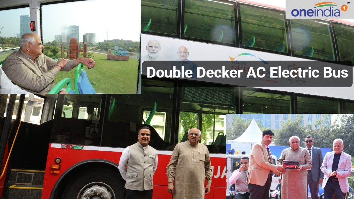 CM એ Double Decker AC Electric Busનું ગિફ્ટ સિટીથી કર્યું લોન્ચ | CM ...